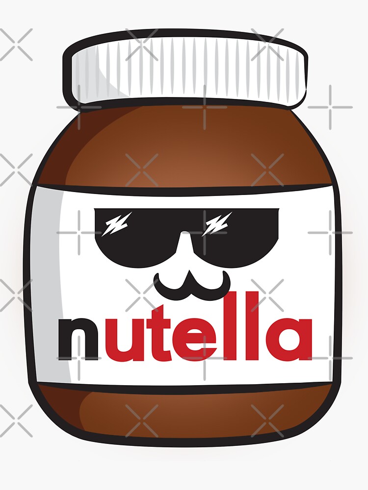 "Nutella face 6" Sticker by Lauramazing | Redbubble