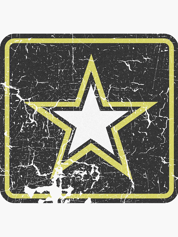 "Vintage Look US Army Star Logo " Sticker for Sale by VintageSpirit ...