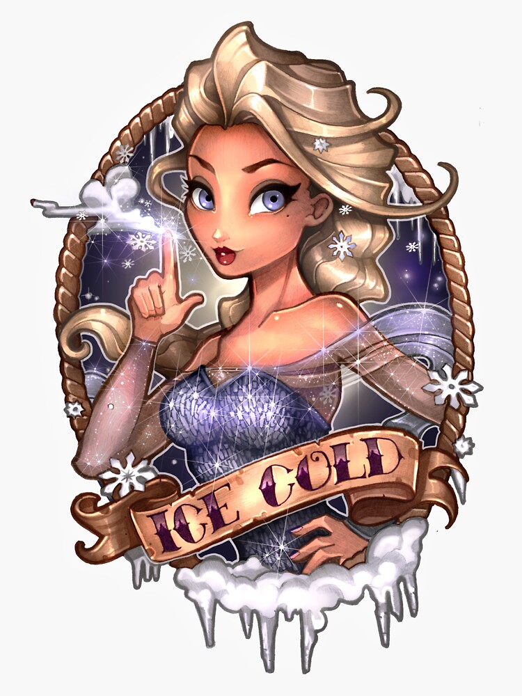 "ICE COLD" Sticker for Sale by TimShumate | Redbubble