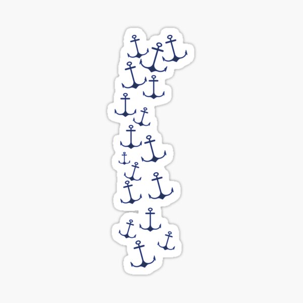 "scattered anchors" Sticker for Sale by tiffanyo | Redbubble