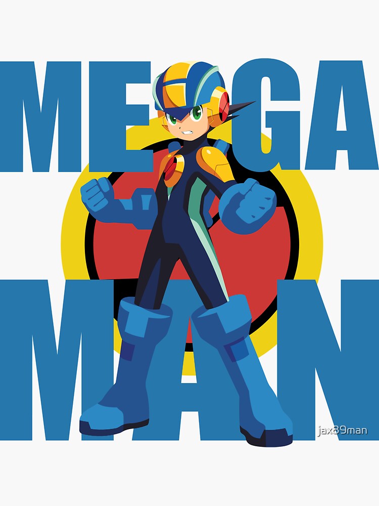 "Mega Emblem" Sticker for Sale by jax89man | Redbubble