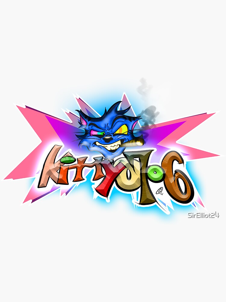 "Kitty0706 Logo" Sticker for Sale by SirElliot24 | Redbubble