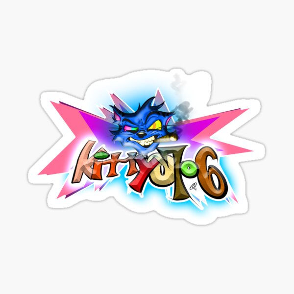 "Kitty0706 Logo" Sticker for Sale by SirElliot24 | Redbubble