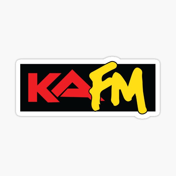 "KAFM" Sticker for Sale by l00pes | Redbubble