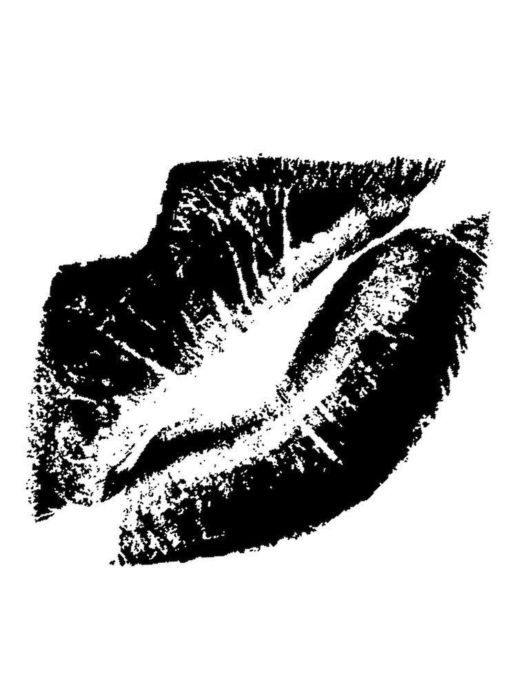 "Gothic Lips Sticker, Punk , Emo , Black lips" Framed Art Print for ...