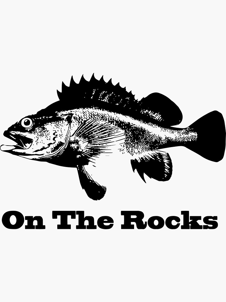 "rockfish." Sticker for Sale by JFlyCreative | Redbubble