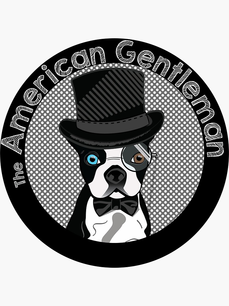 "The American Gentleman" Sticker by Melissarogue | Redbubble
