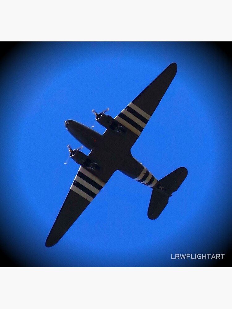 "BBMF WW2 Dakota" Sticker by LRWFLIGHTART | Redbubble
