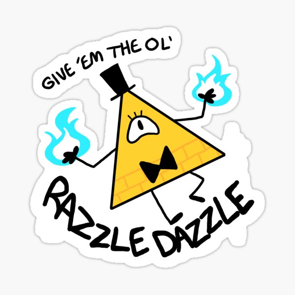 "RAZZLE DAZZLE" Sticker by geothebio | Redbubble