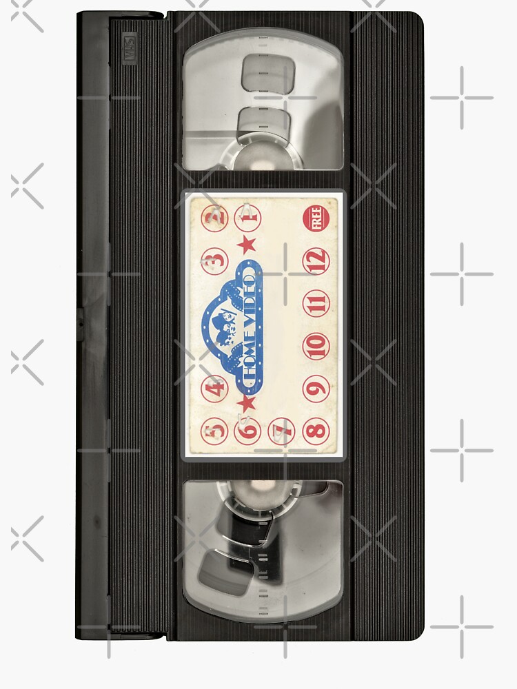 "VHS Rental Tape " Sticker for Sale by BrambleBox | Redbubble