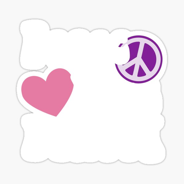 "Peace, Love, Dance" Sticker by shakeoutfitters | Redbubble