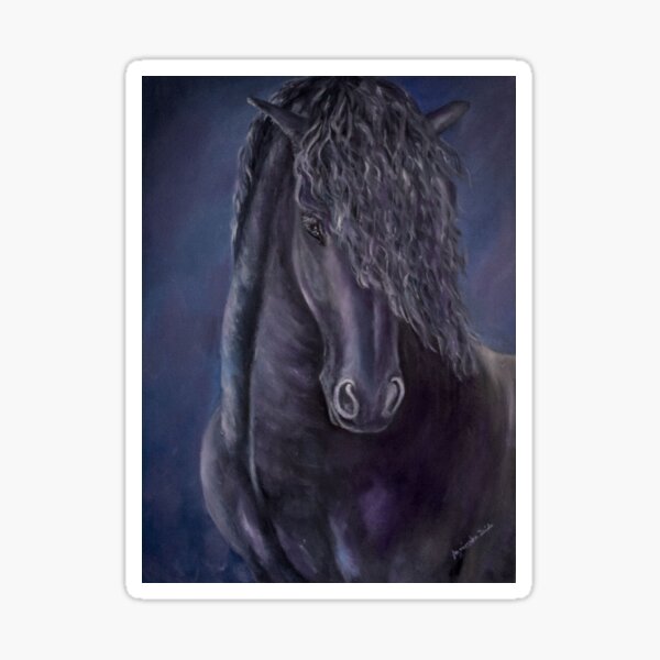 "Friesian Glamour" Sticker for Sale by Agii | Redbubble