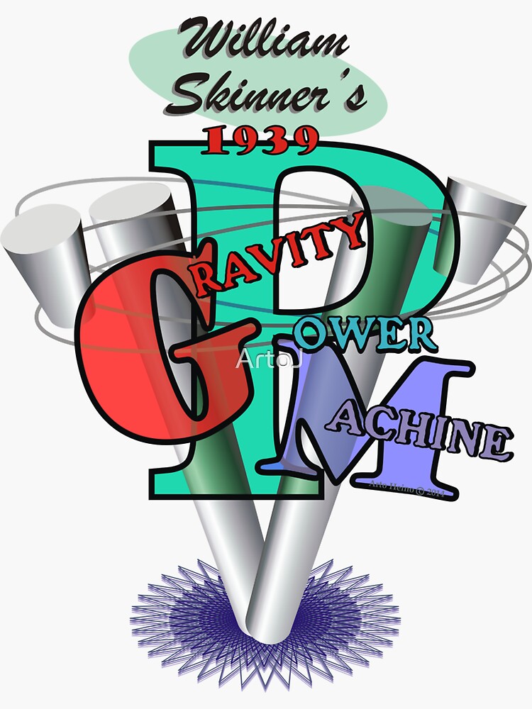 "Gravity Power Machine" Sticker by ArtoJ | Redbubble