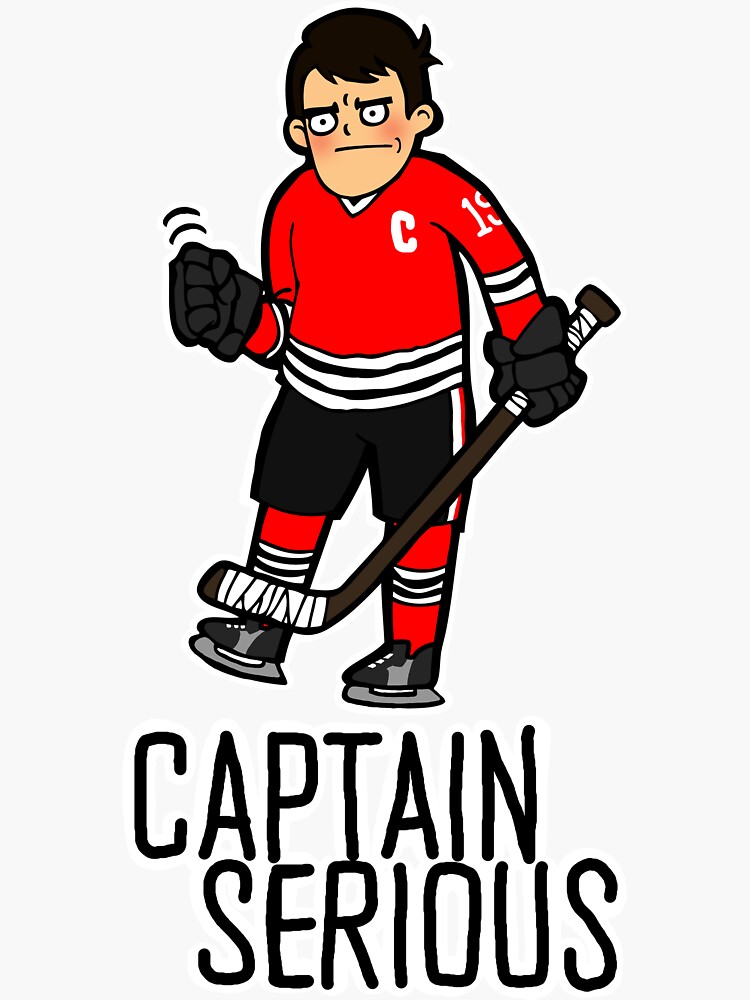 "Captain Serious" Sticker by seabsbiscuit | Redbubble