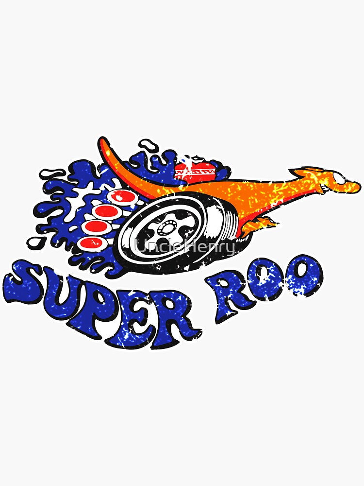 "Super Roo Design (distressed) " Sticker for Sale by UncleHenry | Redbubble