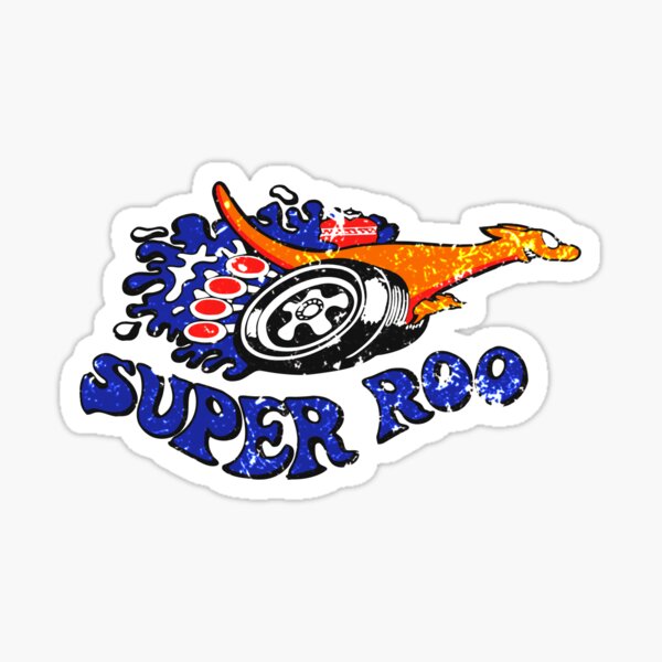 "Super Roo Design (distressed) " Sticker for Sale by UncleHenry | Redbubble