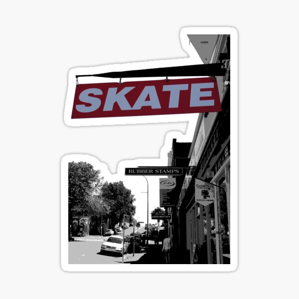 "SKATE" Sticker for Sale by jimmydeewon | Redbubble