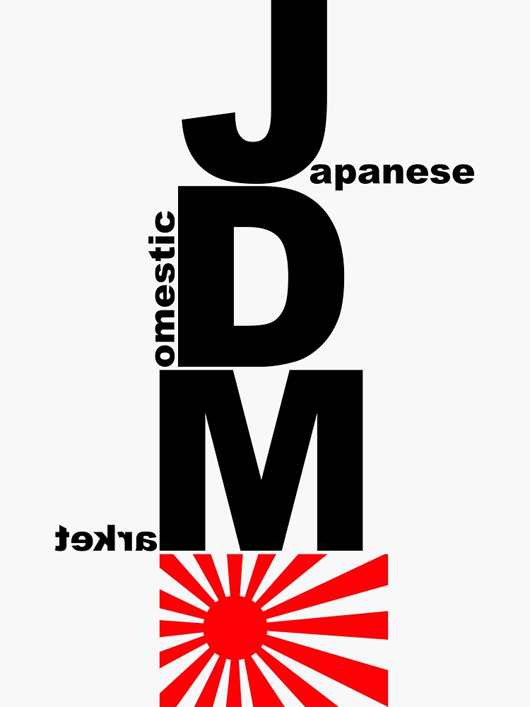 Pegatina «JDM sol naciente (2)» de PlanDesigner | Redbubble