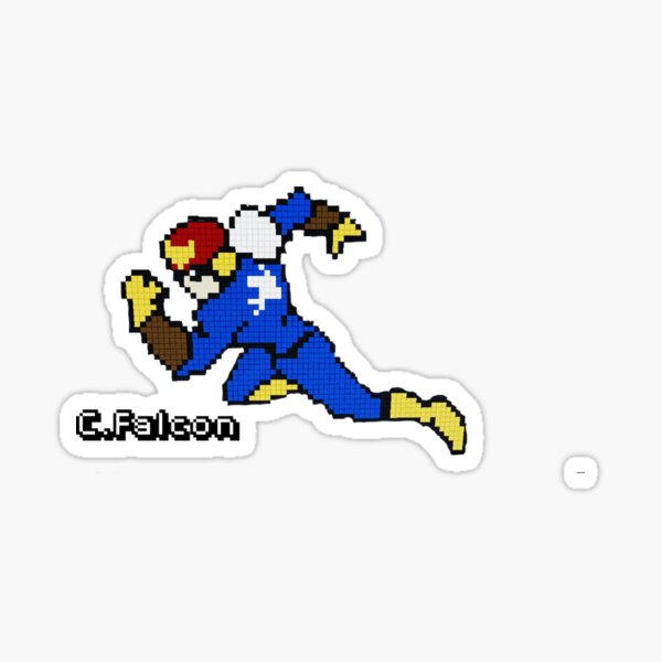 "Pixel Falcon" Sticker for Sale by Jhammock1988 | Redbubble