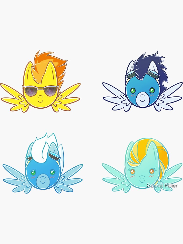 "MLP - Wonderbolts Sticker Set" Sticker for Sale by Alidythera | Redbubble