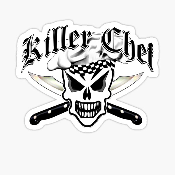 "Chef Skull 2: Killer Chef" Sticker by sdesiata | Redbubble
