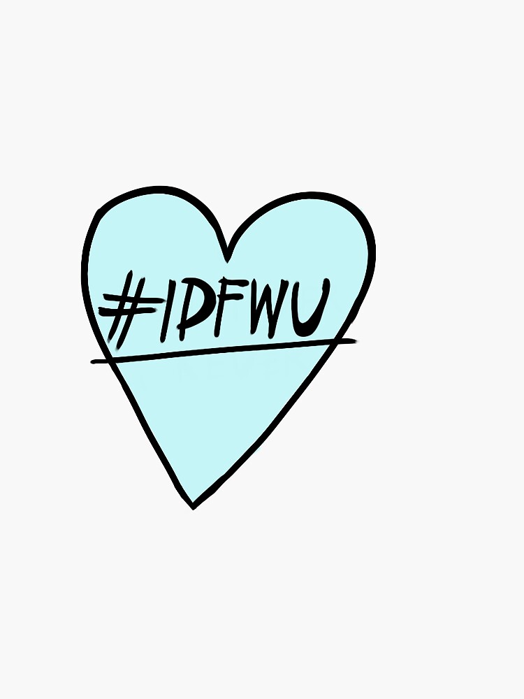 "#IDFWU" Sticker for Sale by pepeking | Redbubble