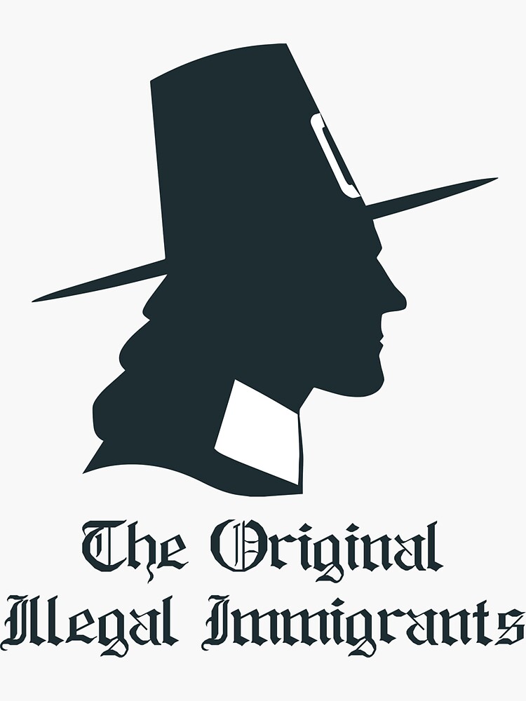 "Pilgrims" Sticker for Sale by Texterns | Redbubble