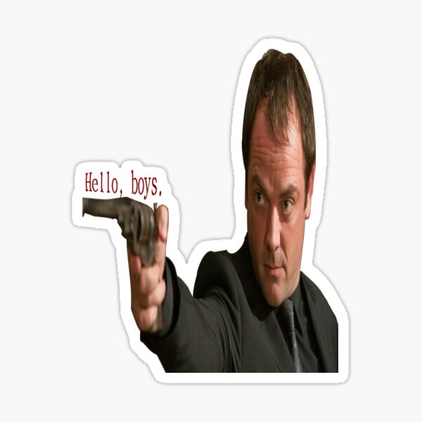 Crowley Hello Boys Stickers | Redbubble