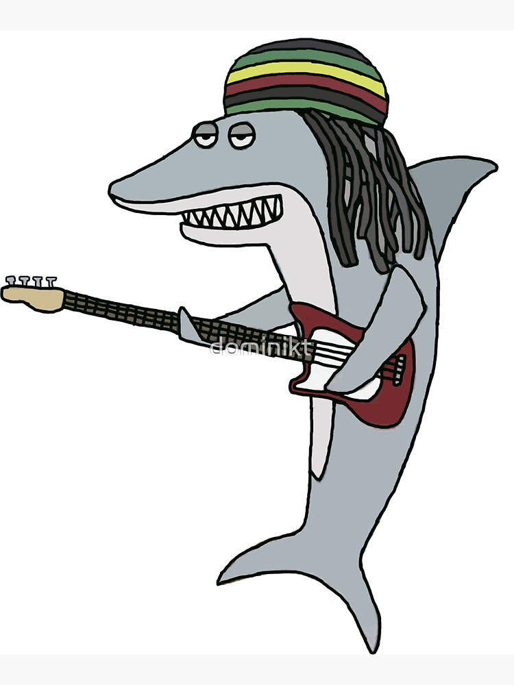 "Reggae shark" Magnet for Sale by dominikt | Redbubble