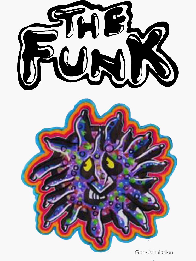 "The Funk - Mighty Boosh" Sticker for Sale by Gen-Admission | Redbubble