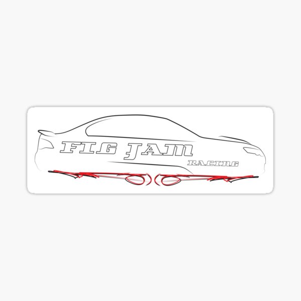 "Fig Jam Racing Essentials " Sticker by hake25 | Redbubble