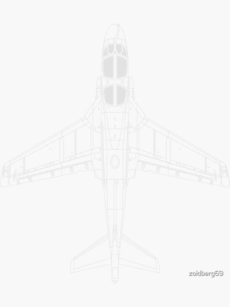 "Northrup Grumman EA-6B Blueprint" Sticker for Sale by zoidberg69 ...