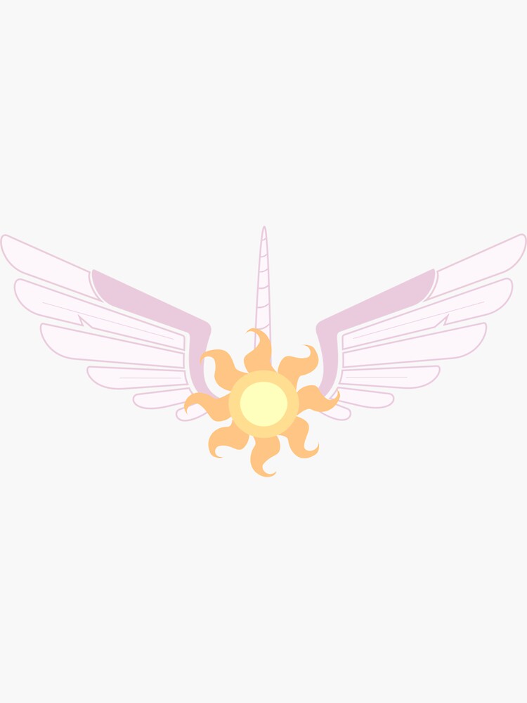 "Princess Celestia Symbol" Sticker for Sale by Ysengrin | Redbubble