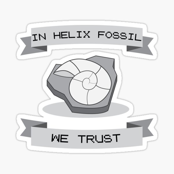 "Helix Fossil" Sticker by Oathkeeper9918 | Redbubble