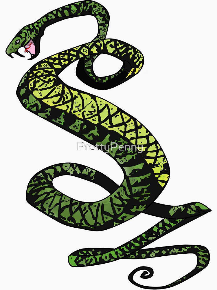 "Tunnel Snakes" Sticker by PrettyPenny | Redbubble