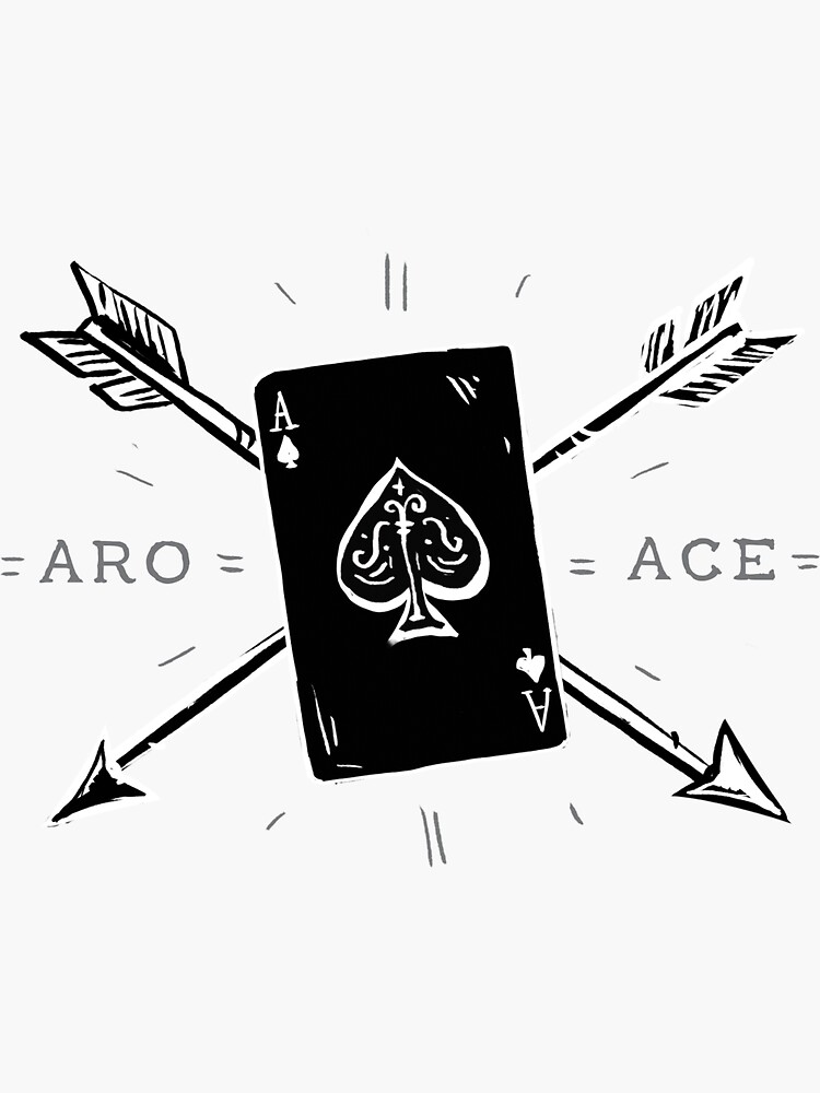 "Aro Ace" Sticker by quantumplatonic | Redbubble