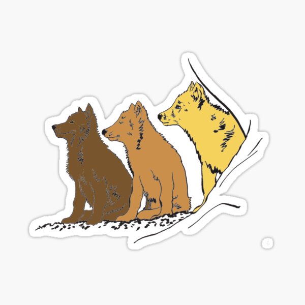 "Wolf pack" Sticker by CourtneyAnne82 | Redbubble