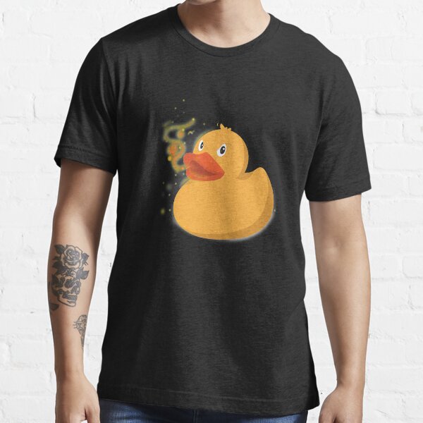"Fire Breathing Rubber Ducky Print - Funny Smoking Duck Tee" T-shirt ...