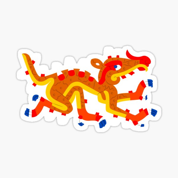 "Cipactli" Sticker for Sale by Gwendal | Redbubble