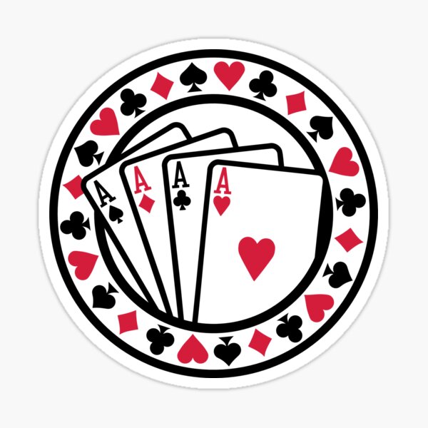 Poker Chip Stickers | Redbubble