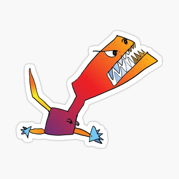 "Grrr!" Sticker for Sale by imagepilgrim | Redbubble