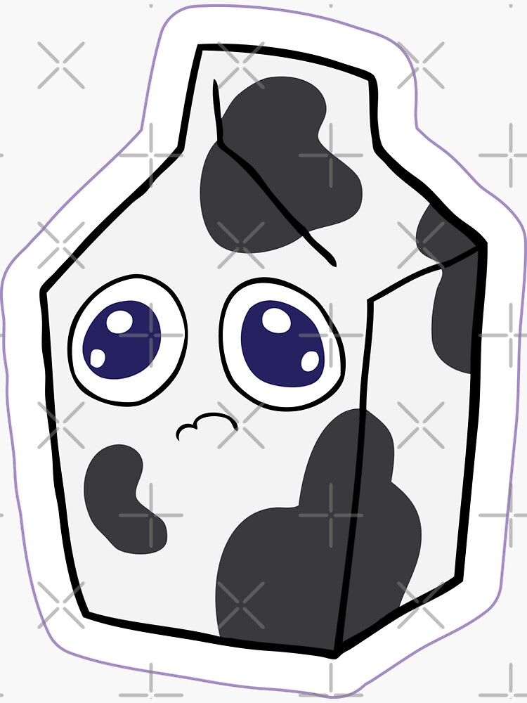 "Sad Milk" Sticker for Sale by IamSare | Redbubble