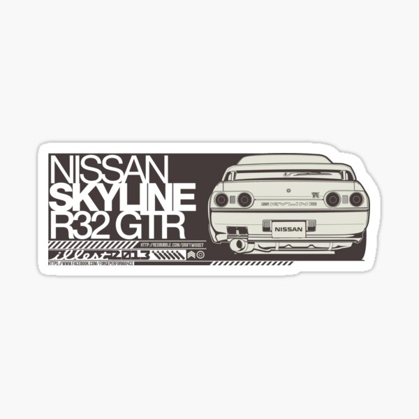 Nissan Gtr Stickers | Redbubble