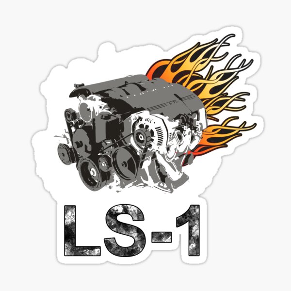 "Chevy Corvette LS-1 Engine" Sticker by galacticrad | Redbubble