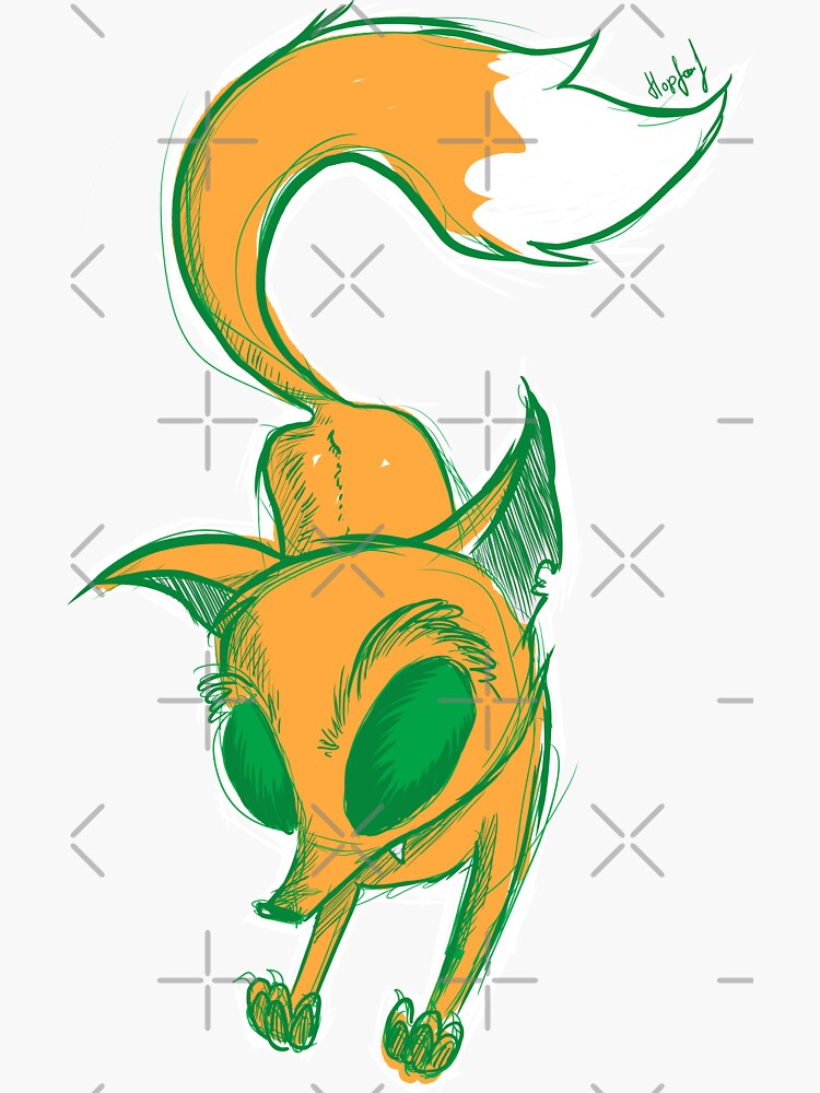 "just a fox" Sticker by Kopfzirkus | Redbubble