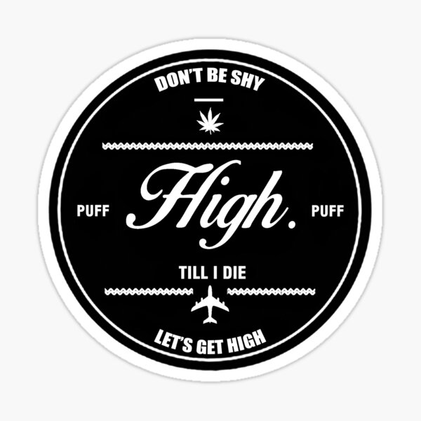"High logo" Sticker by Nattouf | Redbubble