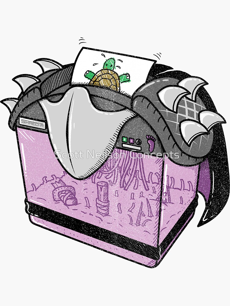 "Paper Shredder" Sticker by neilss1 | Redbubble
