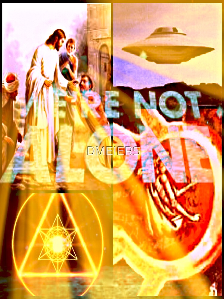 "we,re not alone" Sticker for Sale by DMEIERS | Redbubble