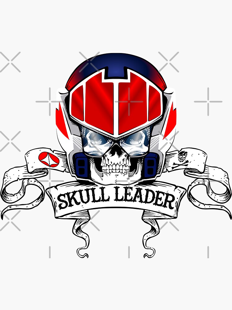 "Skull Leader" Sticker for Sale by D4N13L | Redbubble