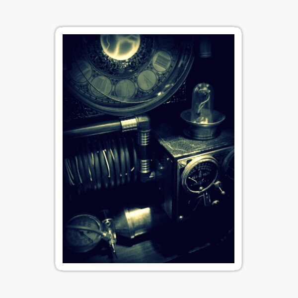 "Steampunk Time Machine 1.1" Sticker for Sale by PiscesAngel17 | Redbubble